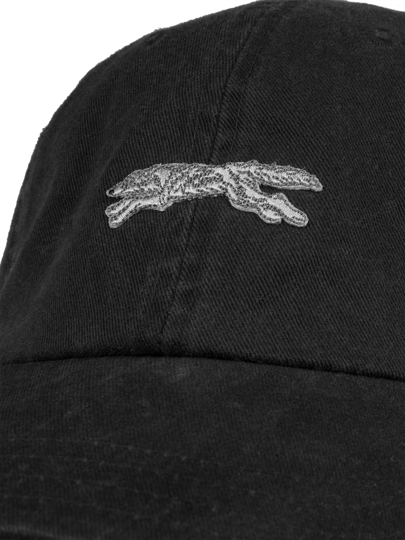 Mens Running Wolf Dad Hat - Unstructured Adjustable Cap with Logo ...