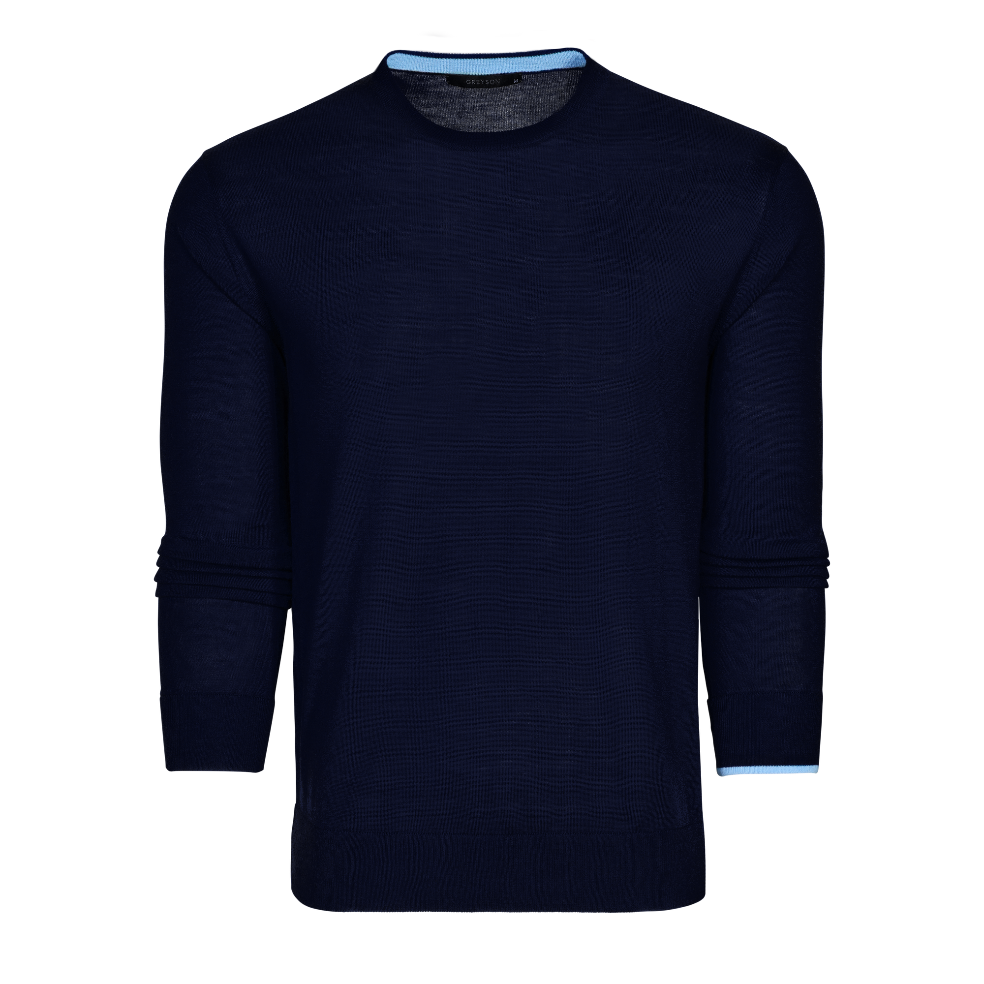 Mens Saratoga Crewneck Sweater - Tropical Weight Merino Wool Pullover ...