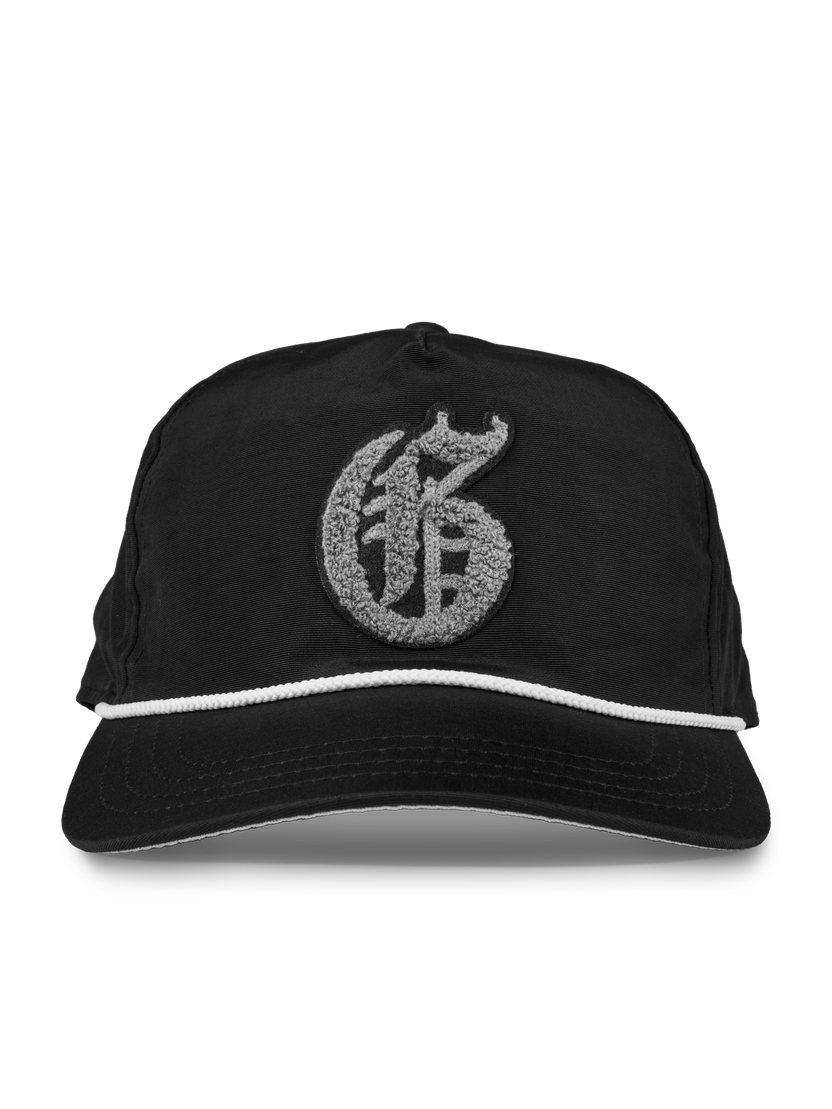 Mens Chenille "G" Rope Hat - Structured Flat Brim Snapback Cap with ...