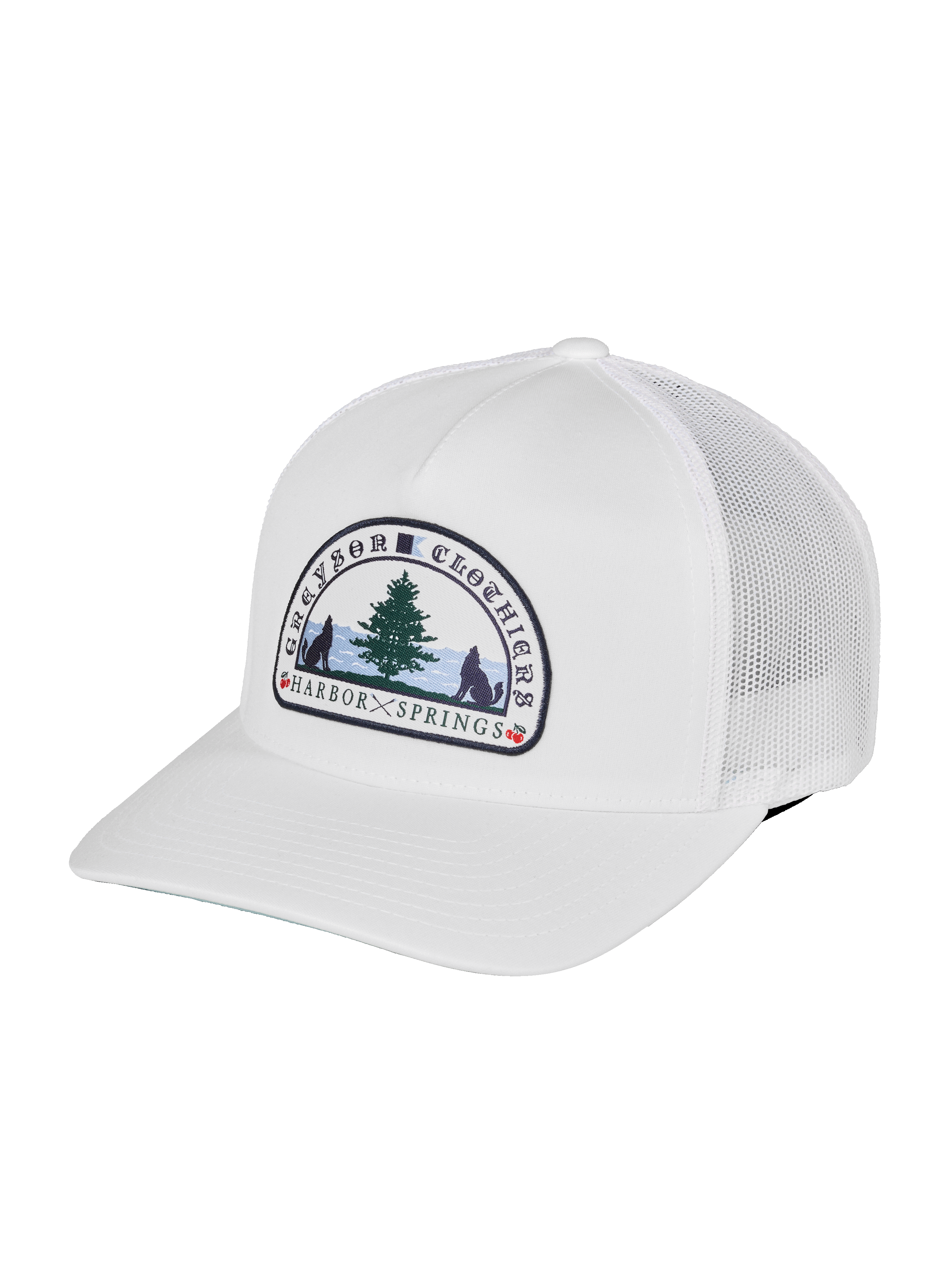 Mens H.S. Woven Patch Trucker Hat | Greyson Clothiers