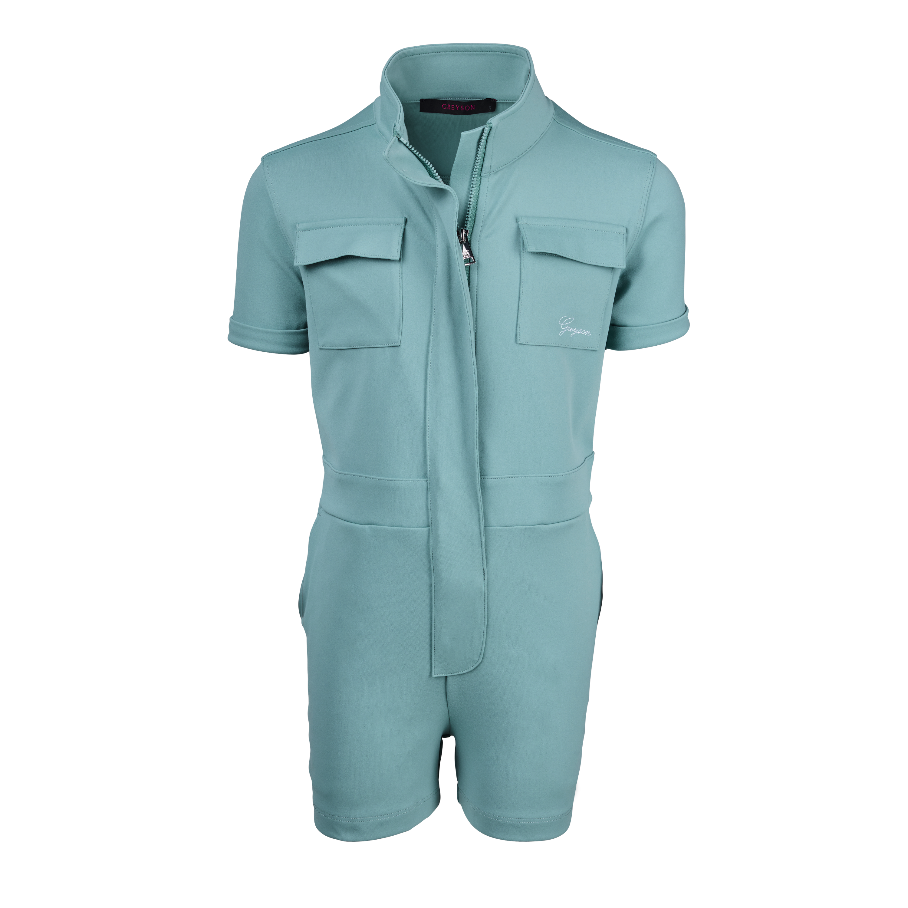 Girls Girl's Venus Romper - Short Sleeve Performance Zip-Up Romper ...